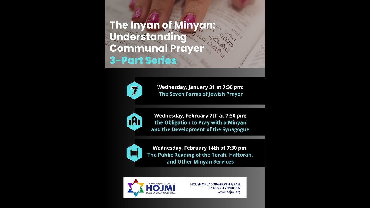 The Inyan of Minyan; The Seven Categories of Jewish Prayer - YouTube