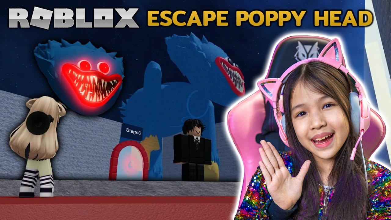 หนีหัวฮักกี้ Escape Poppy Head [ Roblox ] - YouTube