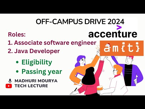 Accenture, Amiti Off-Campus Drive 2024 | Salary: 4.6 LPA @techlecture - YouTube