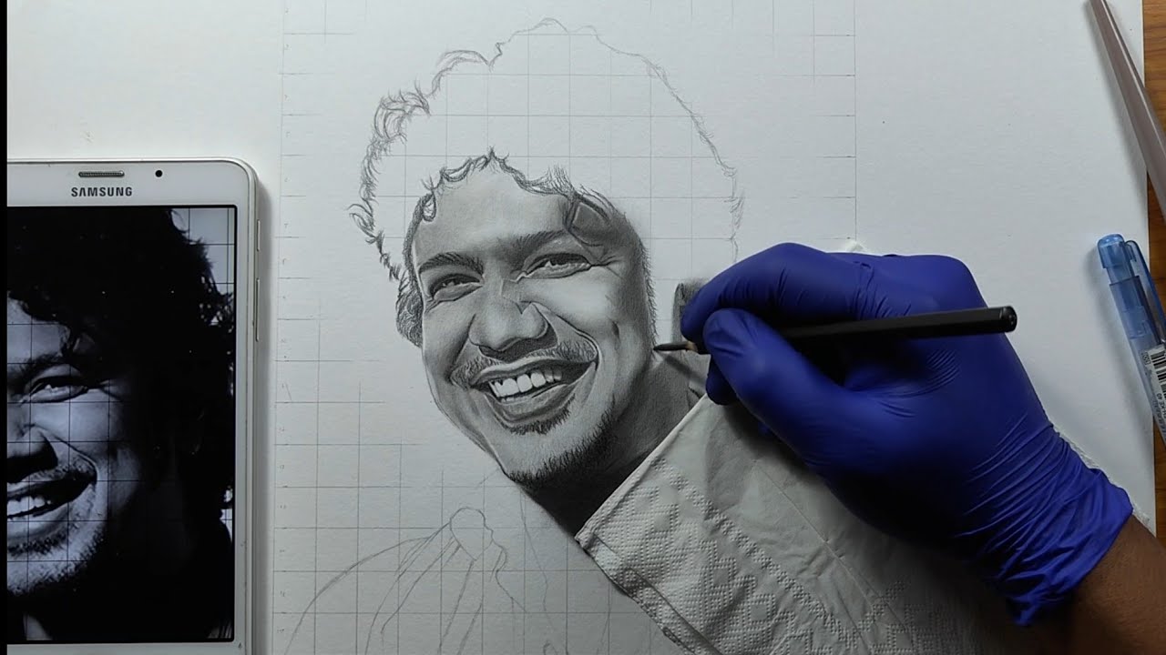 How to draw Angarag Mahanta step by step || full video on Shading ...