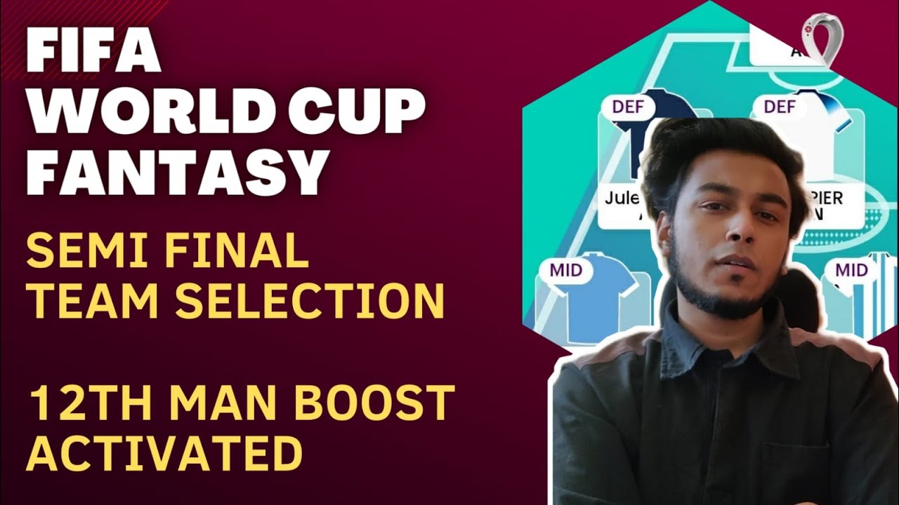 WORLD CUP FANTASY MATCHDAY 6: TEAM SELECTION | 12th MAN BOOST ACTIVATED ...