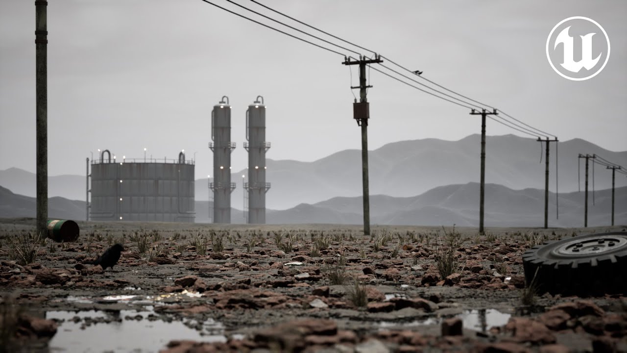 Wasteland animated Scene (Unreal Engine 5 Lumen) - YouTube