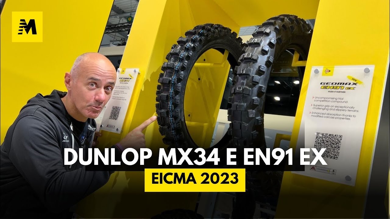 Dunlop MX34 e EN91 EX a EICMA 2023 - YouTube