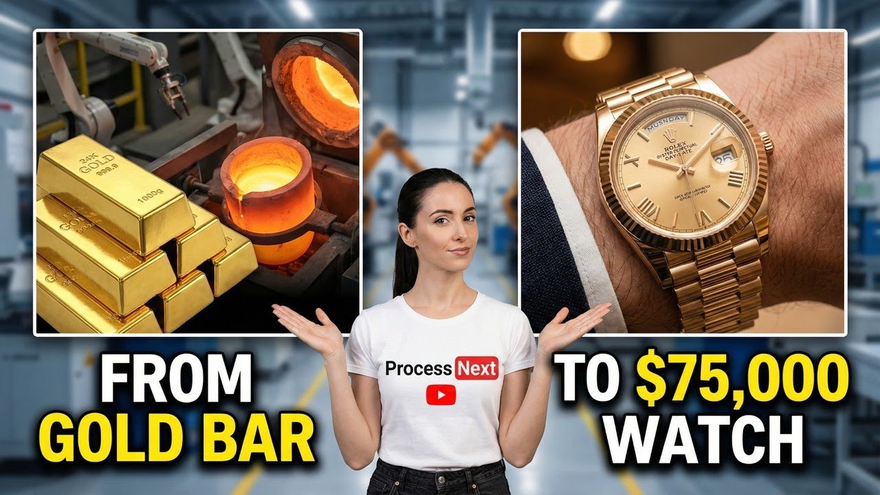 Inside the Rolex Gold Factory: From 24K Gold Bar to $75,000 Luxury ...
