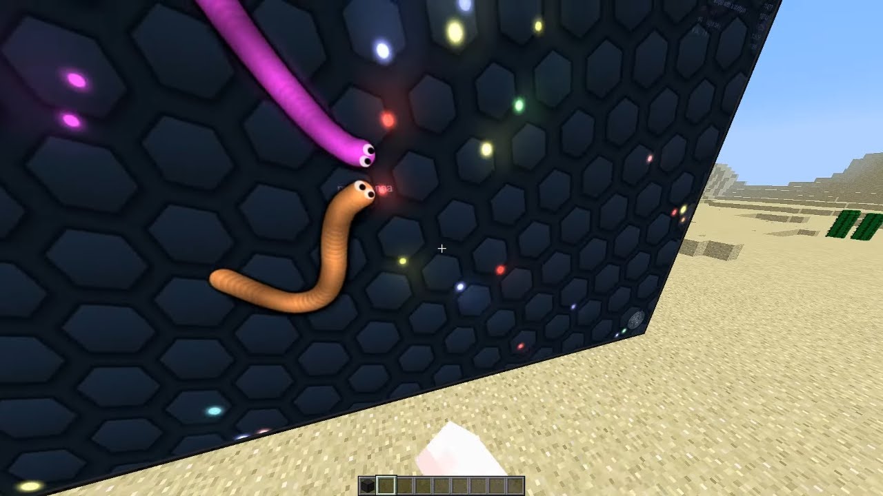 playing slither.io in minecraft (IT WORKS) - YouTube