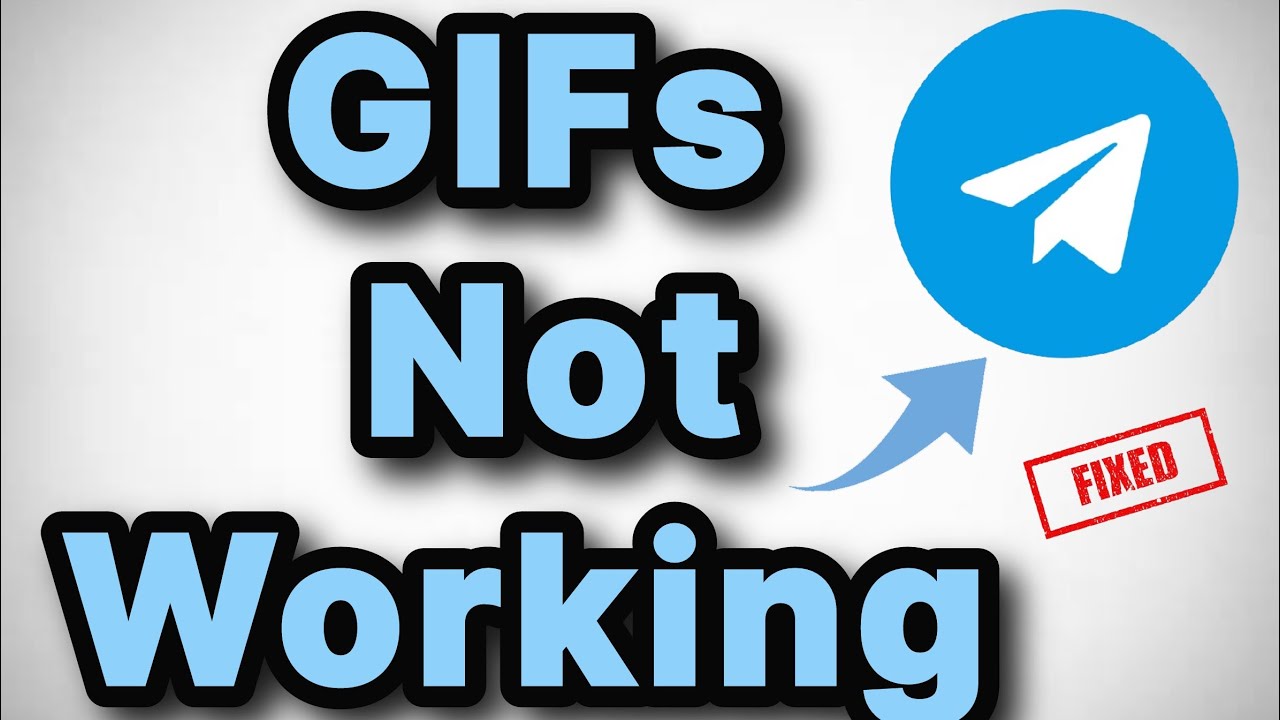GIF not working in Telegram on IPhone - YouTube