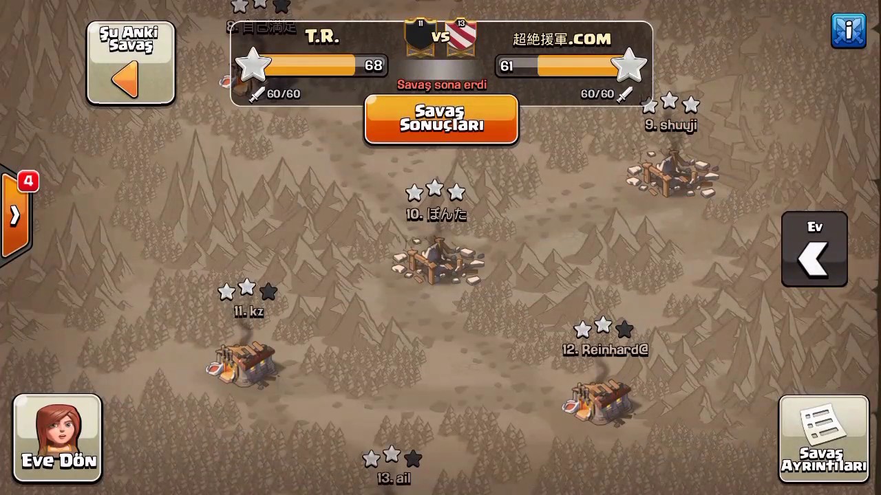 T.R. another clan war win series - YouTube