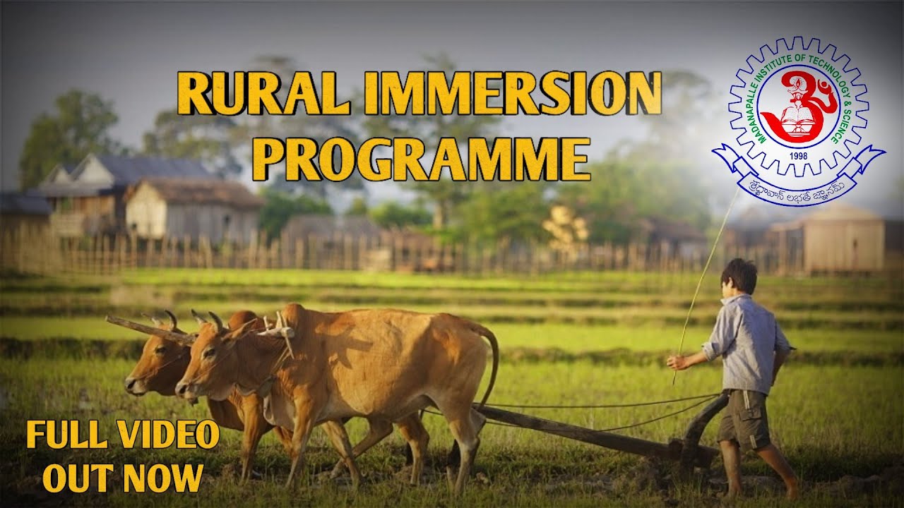 RURAL IMMERSION PROGRAM ON KOTAVARIPALLI, Conducted by@MITS - YouTube