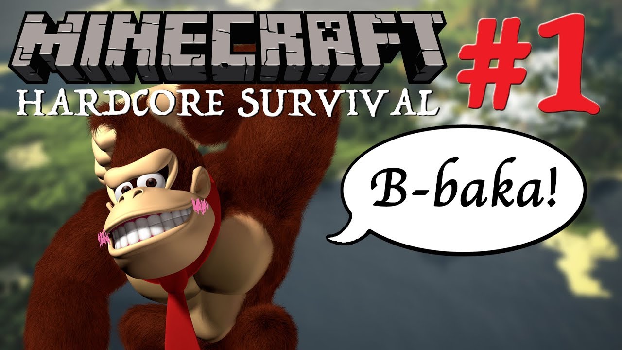 Minecraft Hardcore Survival - Part 1 - TSUNDERE DK - YouTube