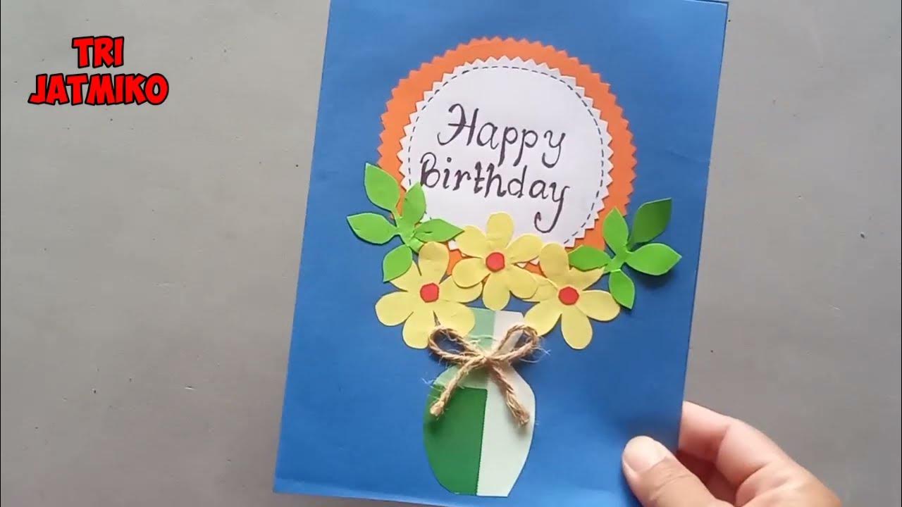 Cara membuat Kartu Ucapan Selamat ulang tahun || Happy Birthday card ...