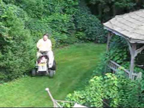 Bumble Bee Vee Riding Electric Mower - YouTube