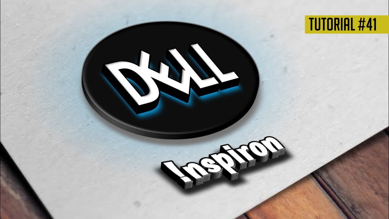 Dell Logo Design In Pixellab | How to make brands 3D logo in mobile ...