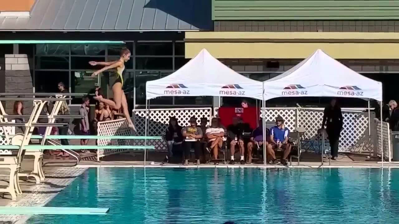 Jennifer Cheetham AZ High School State Diving Championships Div. 2 2015 ...
