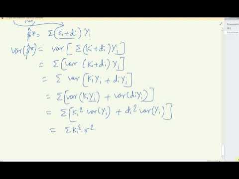 Econometrics 4: BLUE property or Gauss Markov Theorem Part 2 - YouTube