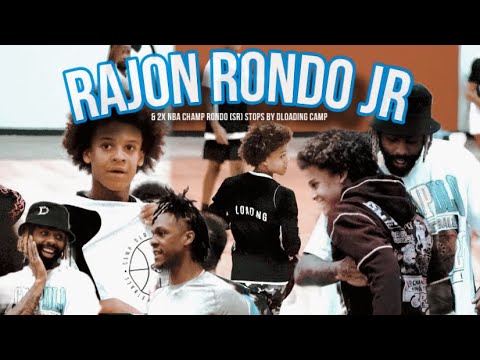 Rajon Rondo Jr stops by #campdloading to kill the comp! - YouTube