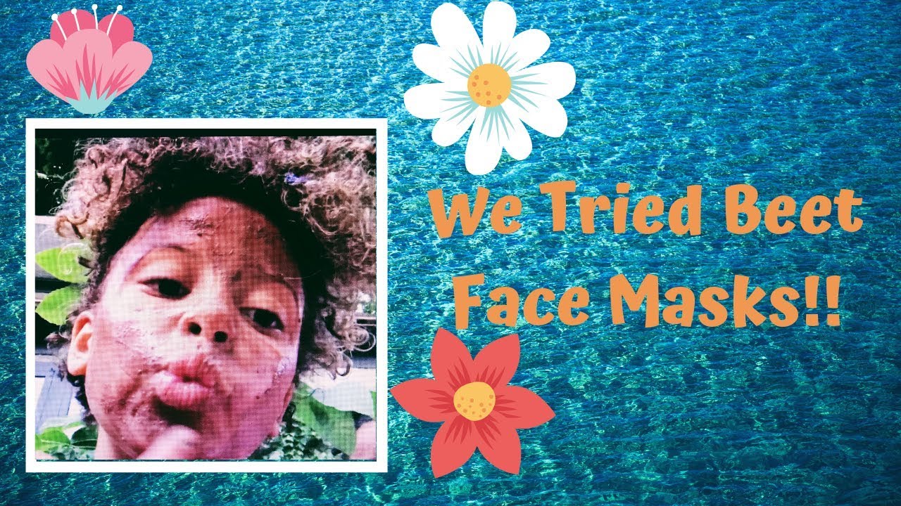 Trying On Beet Face Masks!!! Summer Clay Face Mask Tutorial - YouTube