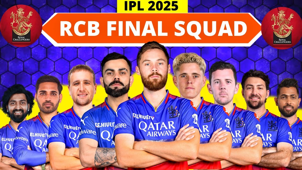 IPL 2025 - Royal Challengers Bangaluru Full & Final Squad | RCB Team ...