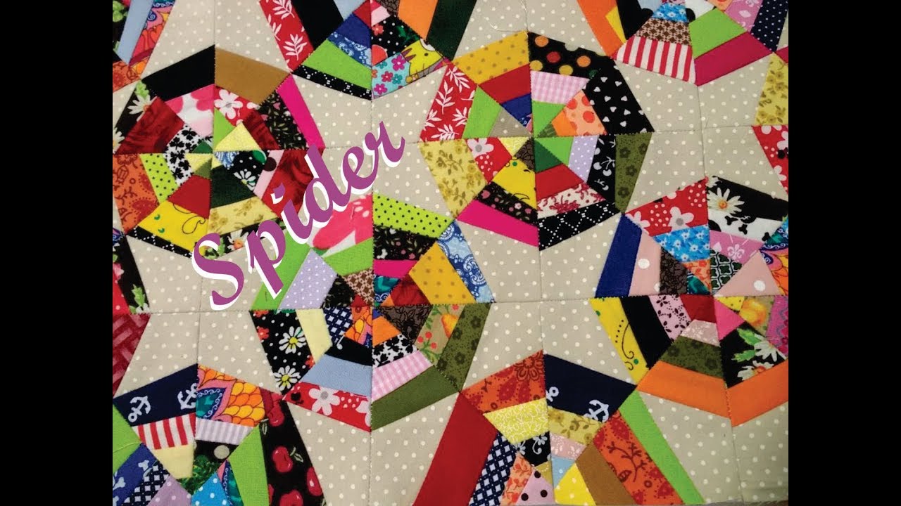 Patchwork, técnica Spider usando foundation - YouTube