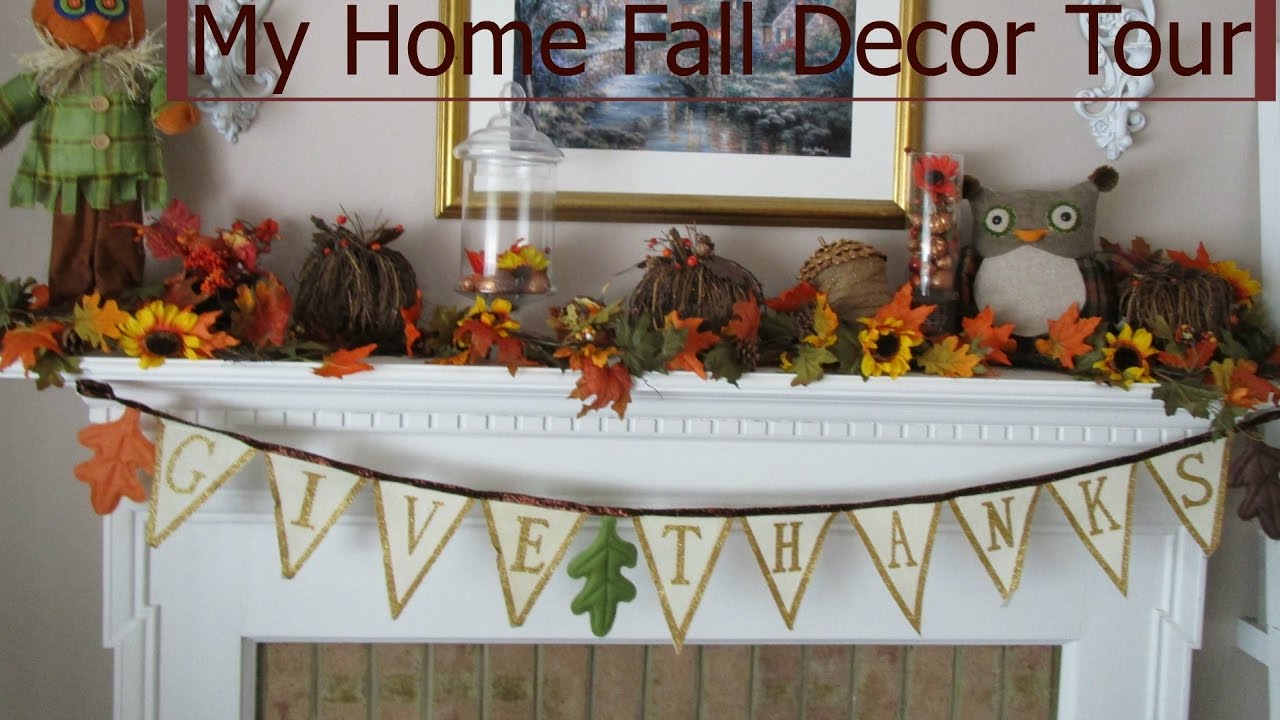 Home Fall Decor displays - YouTube