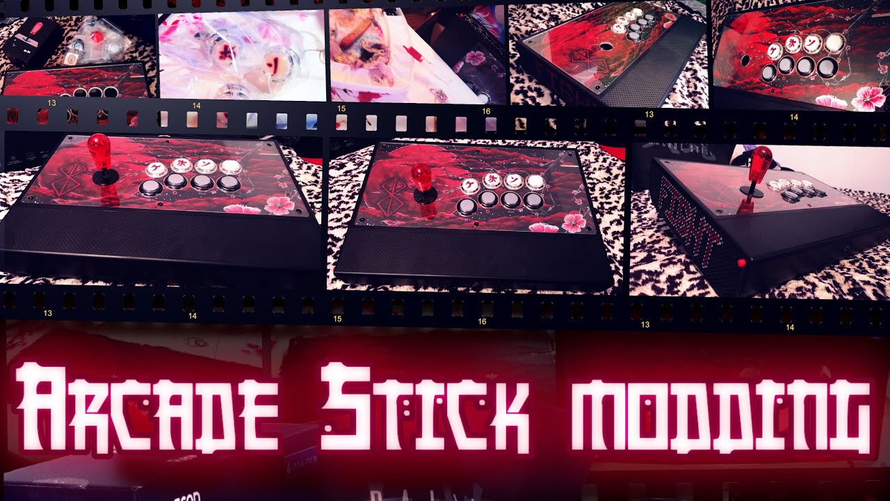 MODDING Fight Stick / Knee Lever + Nacon DAIJA / Handmade ART - YouTube