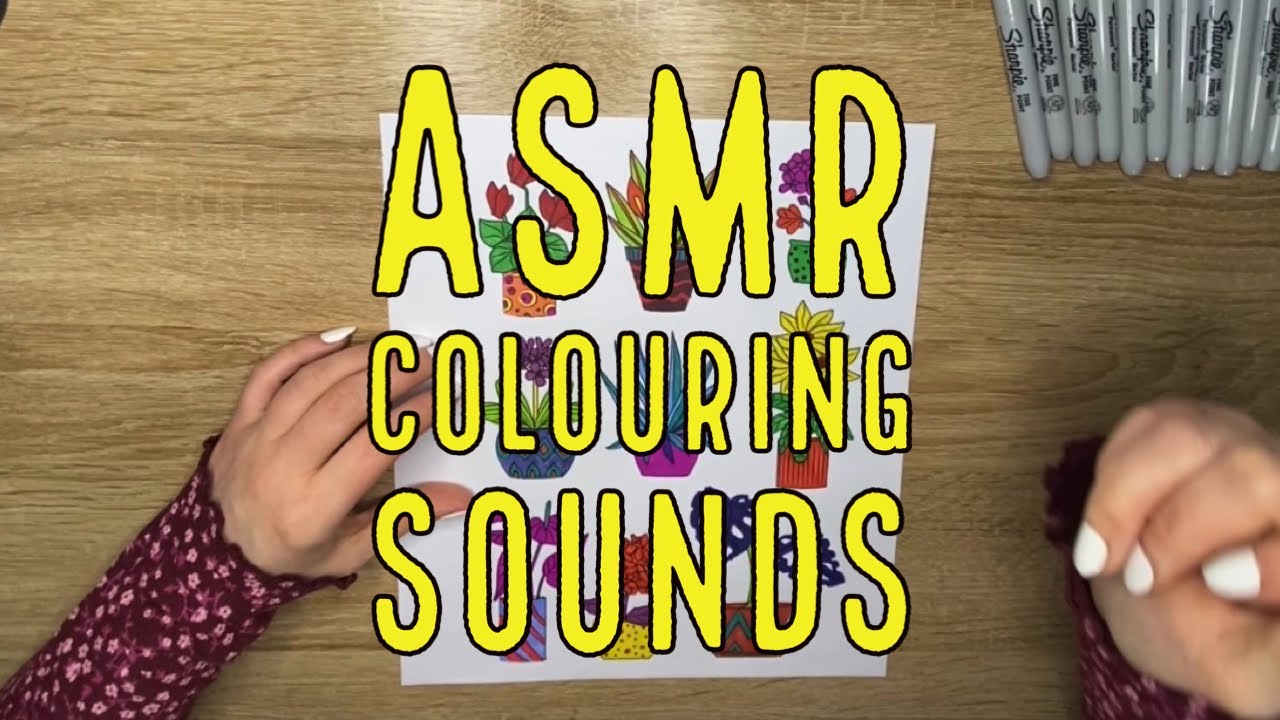 ASMR Colouring and Marker Sounds - YouTube