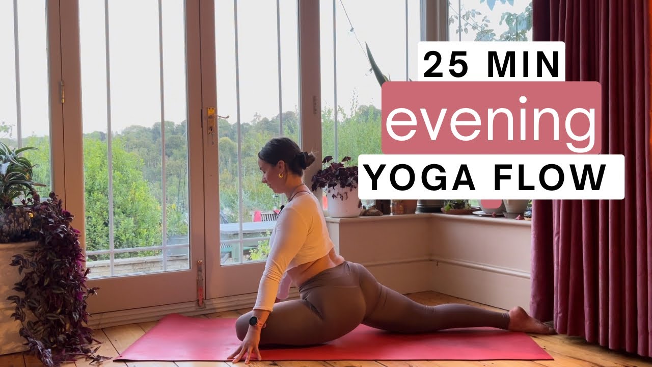 Try This Calming Evening Yoga Routine! - 25 minute yoga flow - YouTube