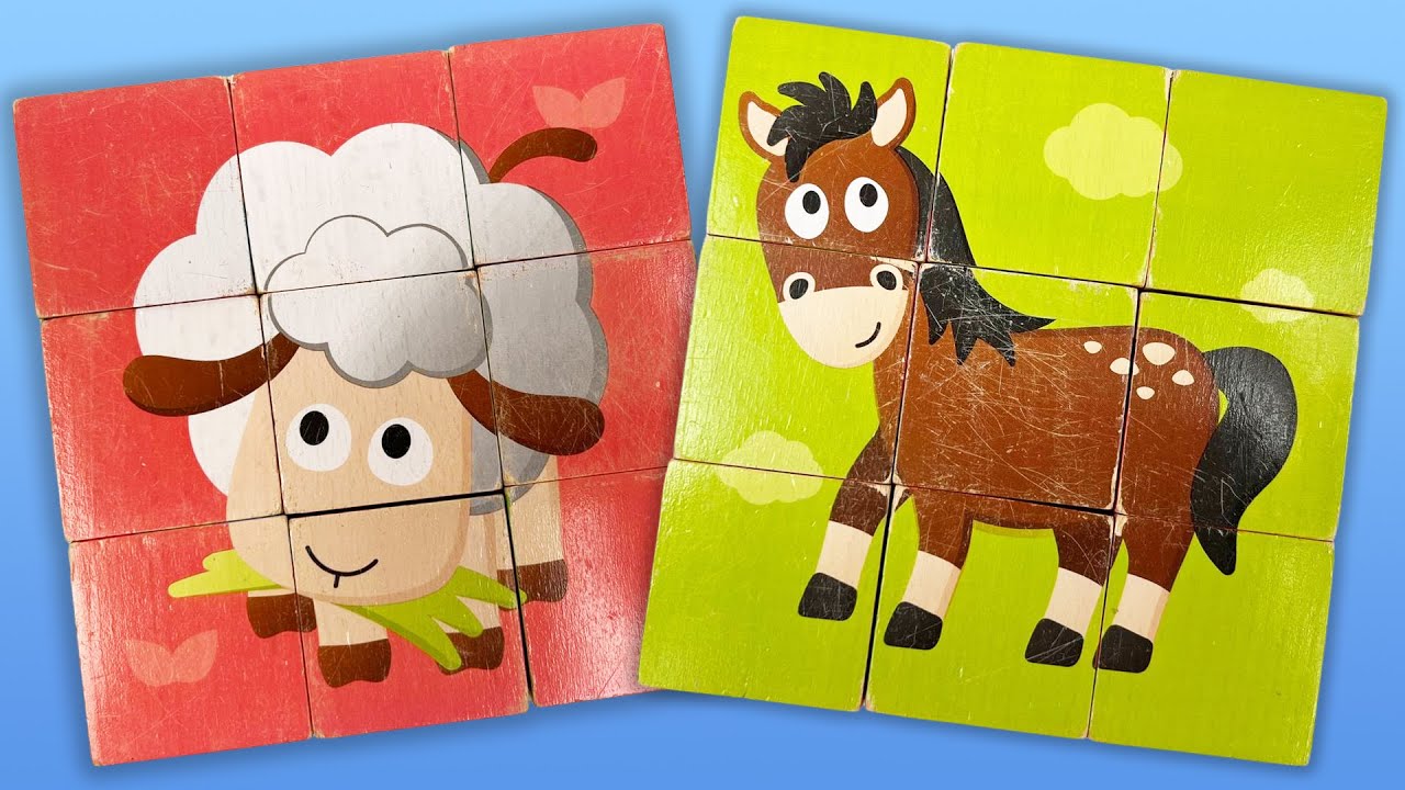 Master farm animals in English with Puzzle's Memory Game for Toddler ...