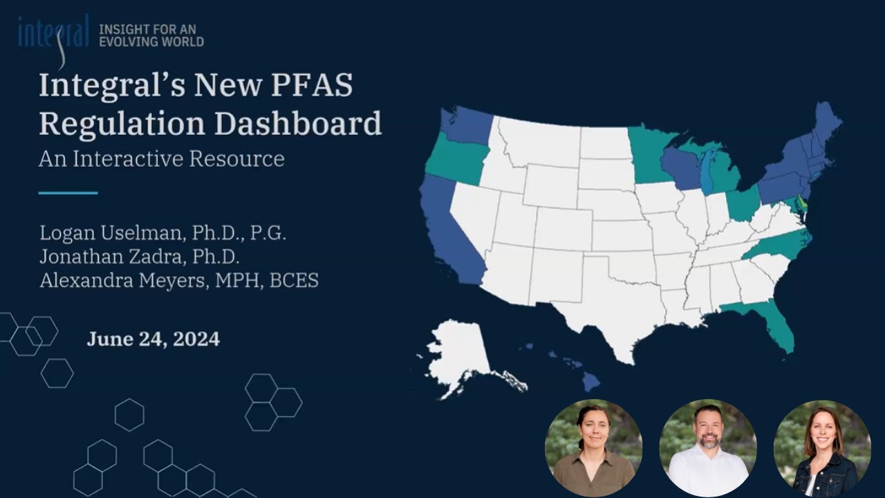 Integral's New PFAS Regulation Dashboard: Webinar - YouTube
