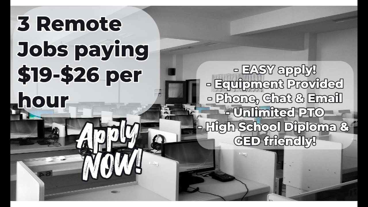 3 Well-Paying Remote Jobs You Should Apply for Today | Earn $19-$26 per ...