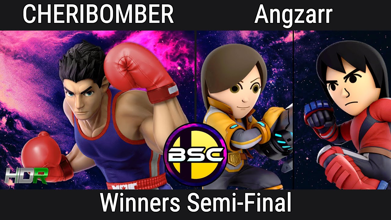 CHERIBOMBER (Little Mac) VS Angzarr (Mii Gunner, Mii Brawler) | A.R ...