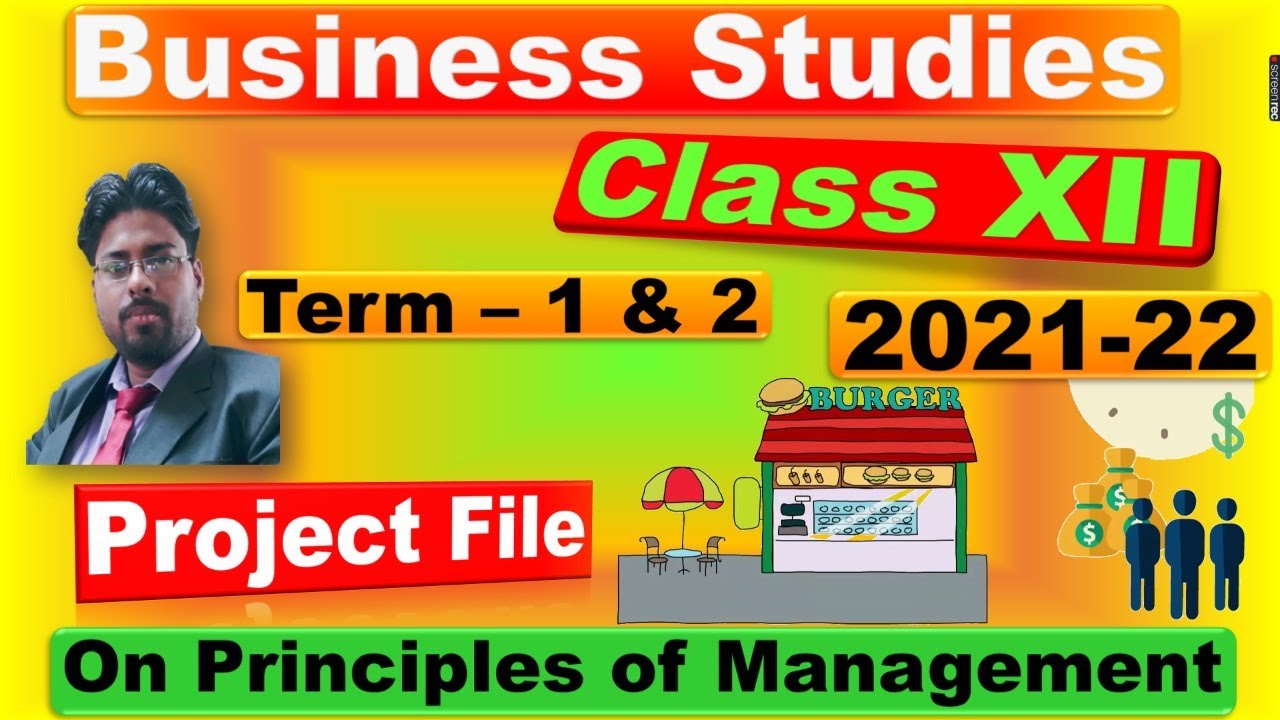 Business Studies Project File| Principles Of Management| Class 12| Term ...