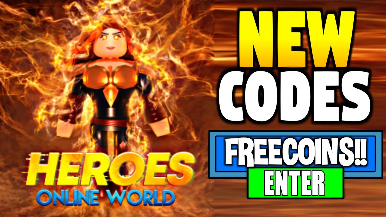 All New!! - WORKING SECRET REDEEM CODES FOR ROBLOX HEROES ONLINE WORLD ...