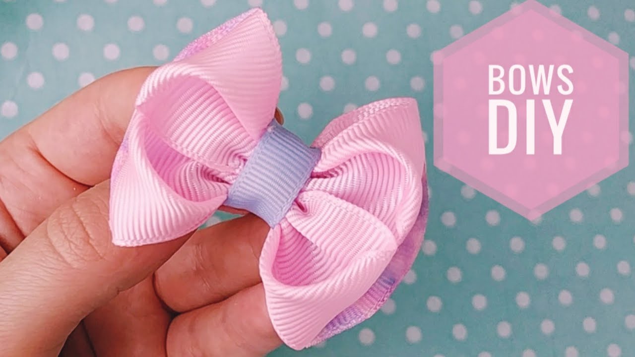Hair bow tutorial / Hair Bows / Bow rubber band / Hair Bows for Girls ...