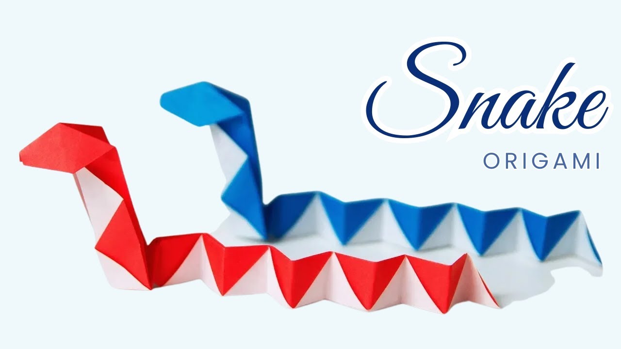 🐍 Origami SNAKE (Keiji Kitamura) - YouTube