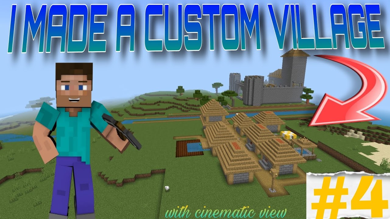 I MADE A CUSTOM VILLAGE IN MY MINECRAFT SURVIVAL WORLD | #4 | - YouTube
