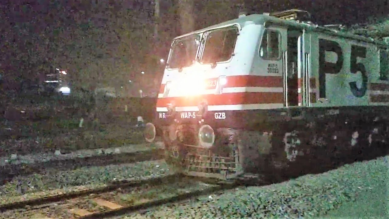(13050) (Amritsar - Howrah) Express With (GZB) WAP5 Locomotive.! - YouTube