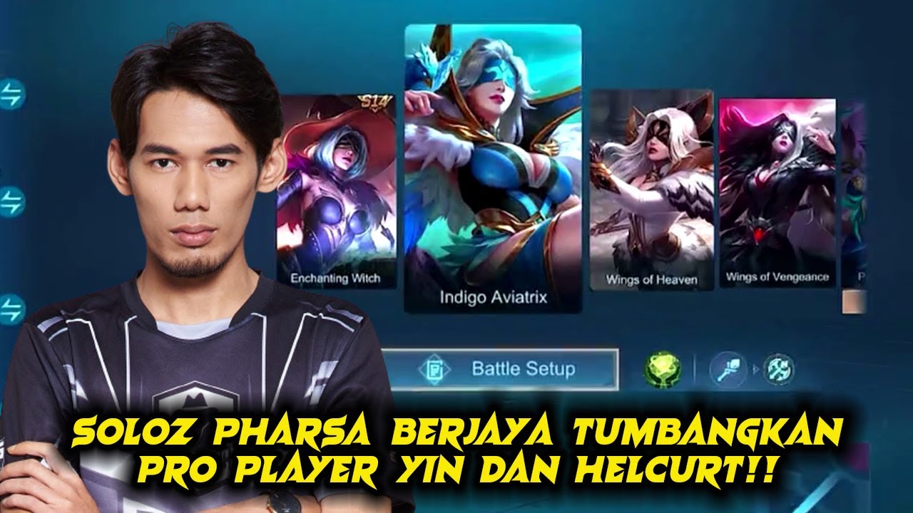 SOLOZ PHARSA BERJAYA TUMBANGKAN PRO PLAYER YIN DAN HELCURT!! - YouTube