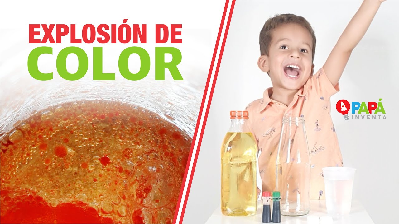 Explosión de color / Experimento casero | Papá Inventa - YouTube