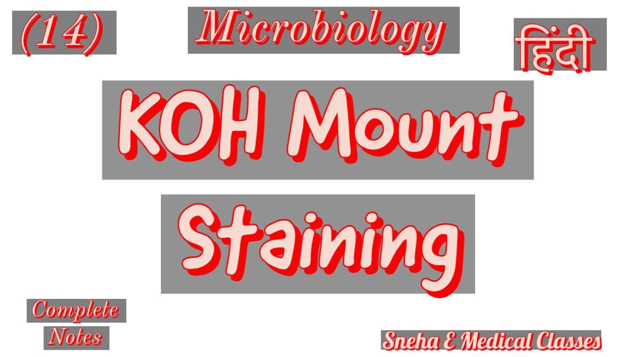 KOH Mount Staining in Hindi !! - YouTube