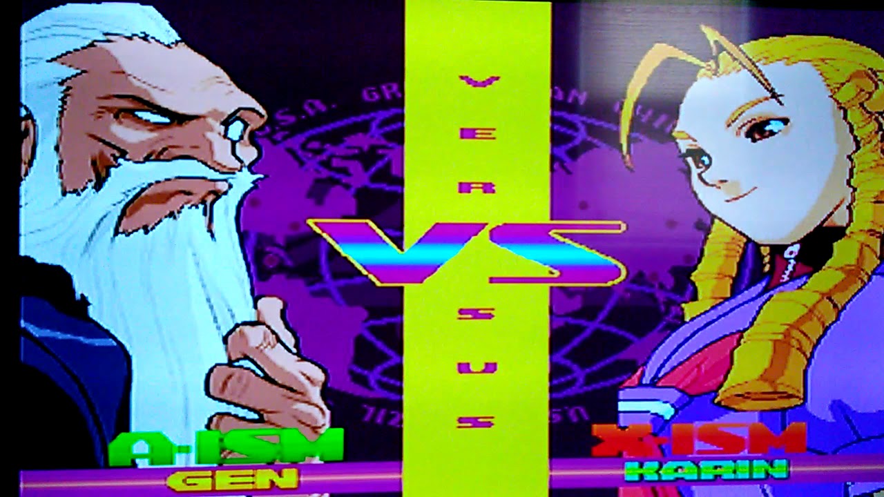 Street Fighter Alpha Anthology(PS2) SFA3 Gen arcade playthrough - YouTube