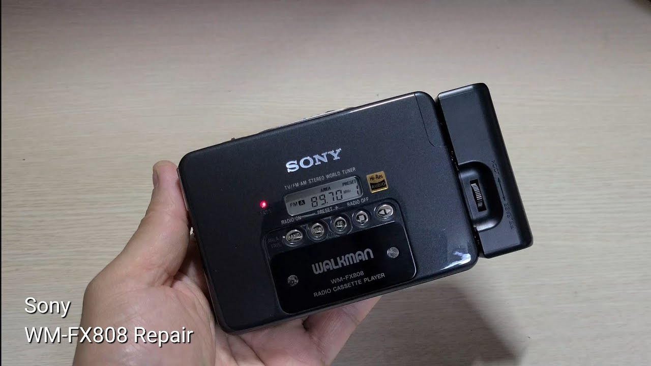 Sony WM-FX808 Repair Cassette Walkman - YouTube