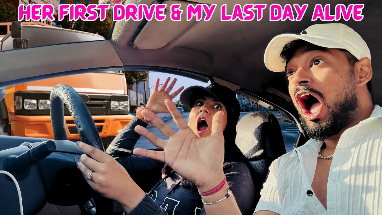 TEACHING MY GIRLFRIEND HOW TO DRIVE A CAR *Gone wrong* - YouTube