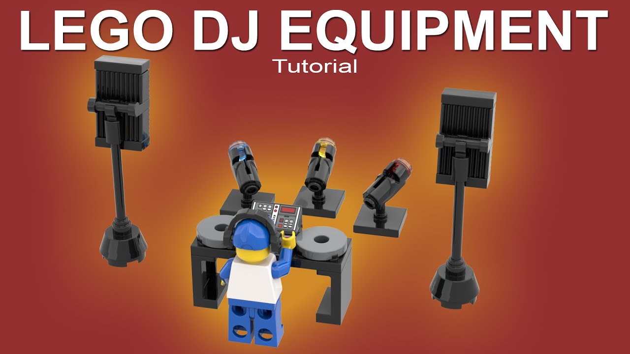 How To Build LEGO DJ Equipment Using LEGO Bricks & Pieces | Custom LEGO ...
