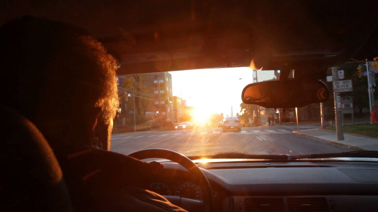 Driving in Low Sunlight - YouTube