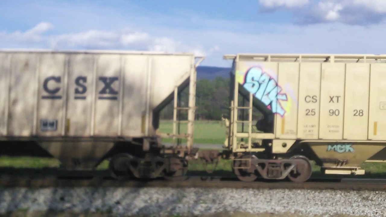 CSX No: 65 and 4747 in Crandall, GA - YouTube