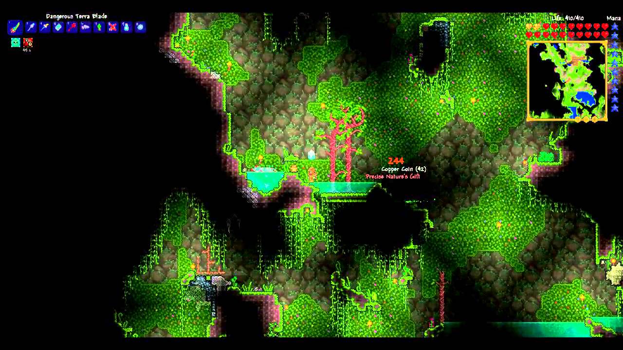 Hardmode Jungle Destruction (Terra Blade) - Terraria 1.2 - YouTube