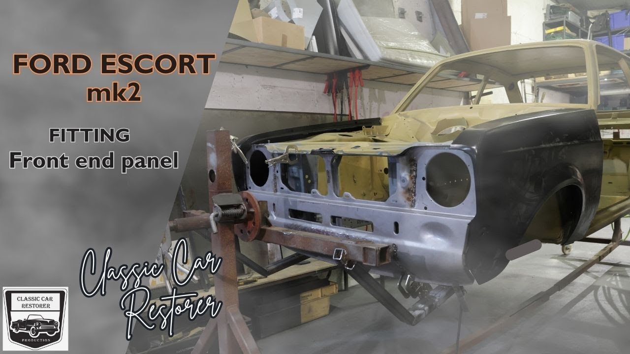 Ford Escort mk2 - Fitting Front end panel - YouTube