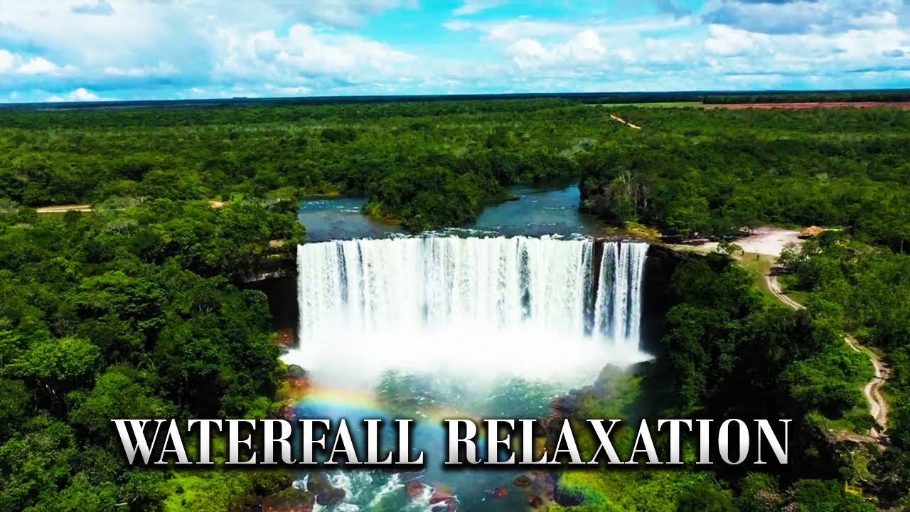 Waterfall - Instrumental Escape - Nature Sounds - Calming Music - Body ...