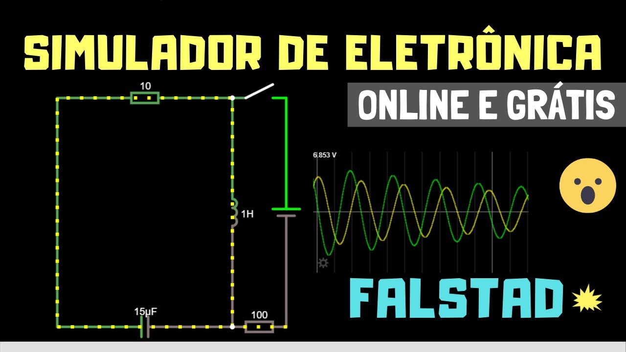 SIMULADOR ONLINE E GRATUITO DE CIRCUITOS ELETRÔNICOS - FALSTAD - YouTube