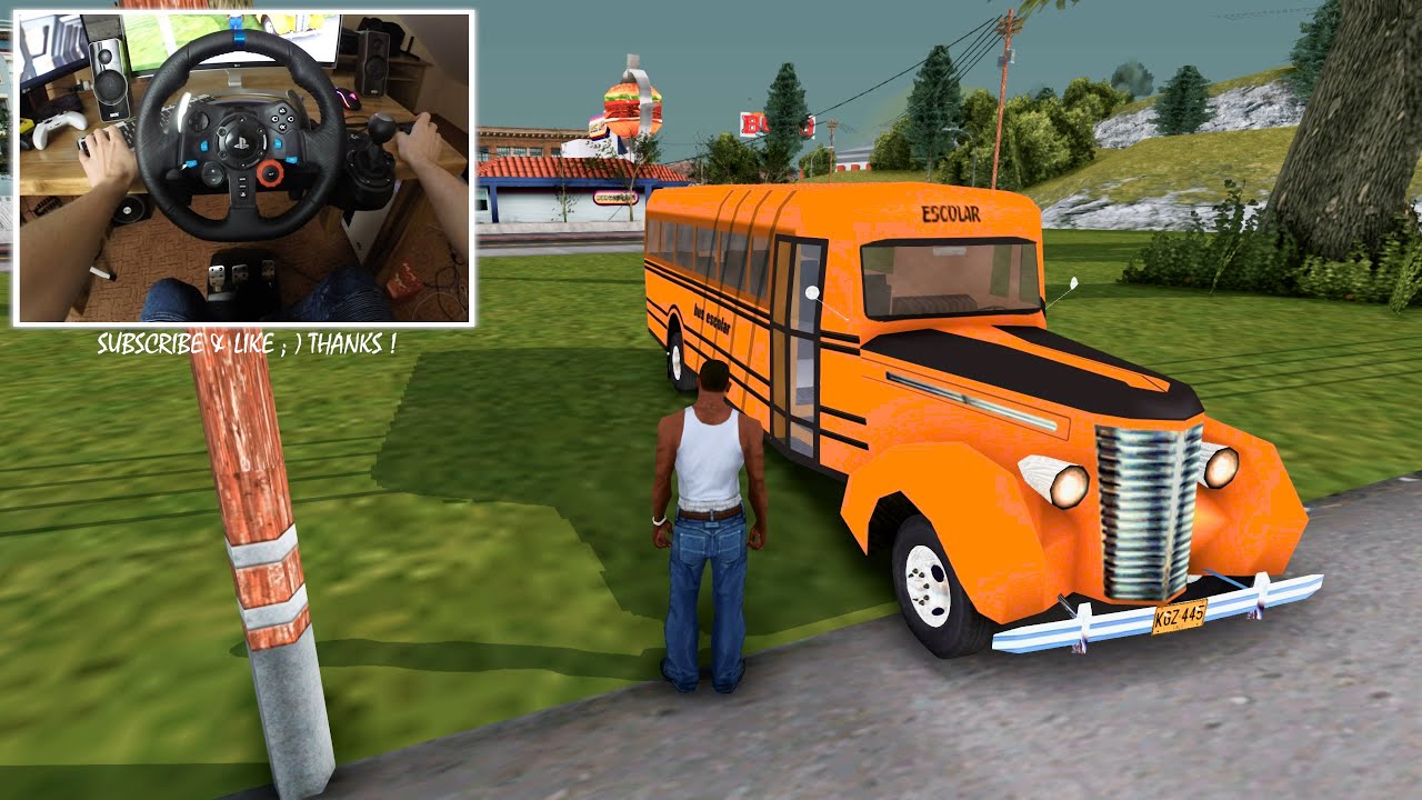 Bus Chevrolet 1940 GTA San Andreas 🚗 LOGITECH G29 ENB GRAPHIC REVIEW ...
